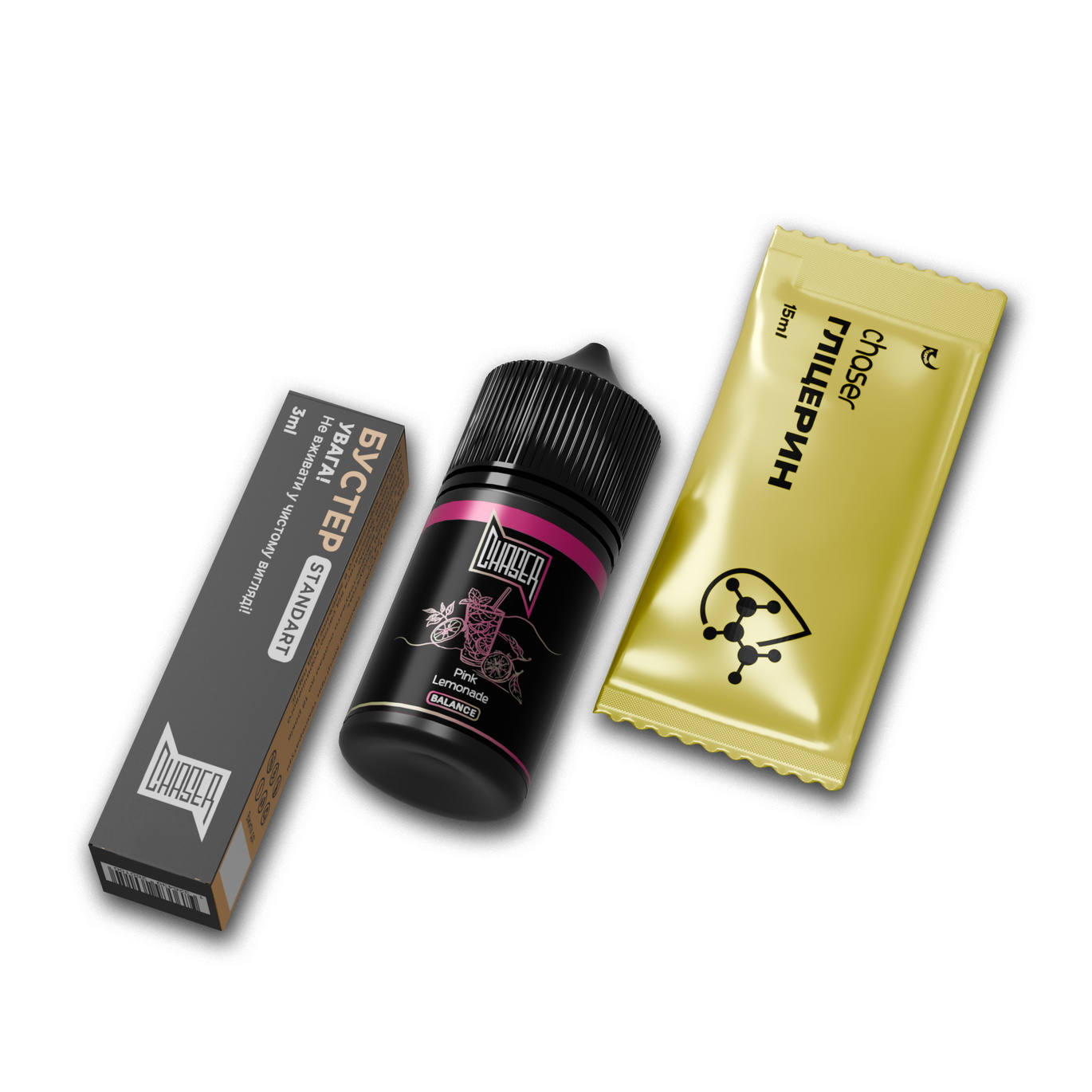 Набір Chaser Black Pink Lemonade (Рожевий лимонад) 30 мл 65 мг: купити ...