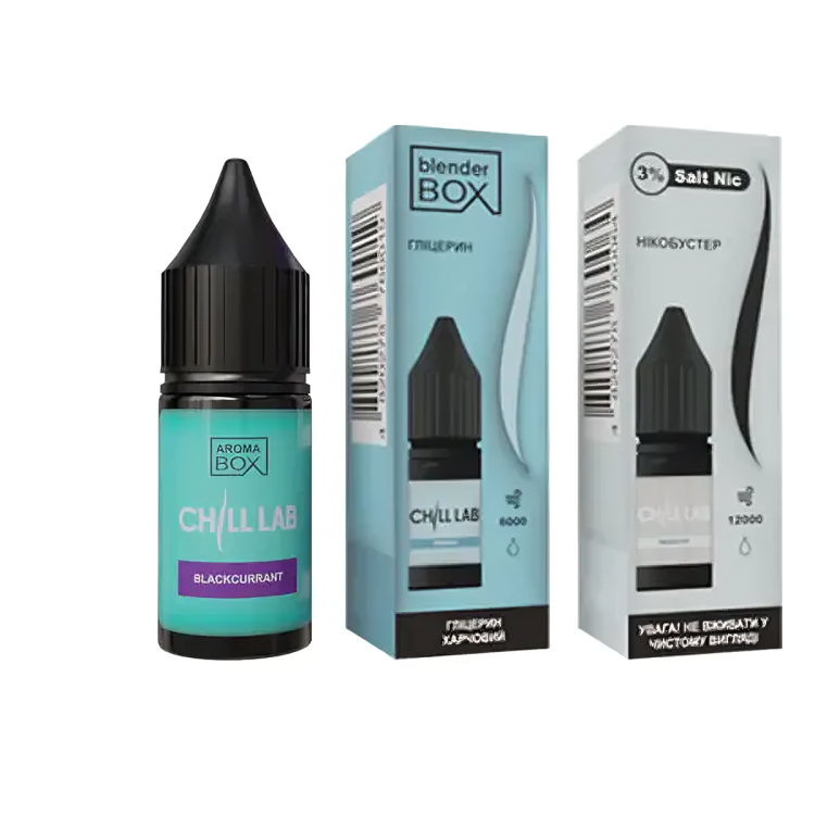 Набір сольової рідини Chill Lab Blackcurrant (Чорна смородина) 15 мл 50 ...