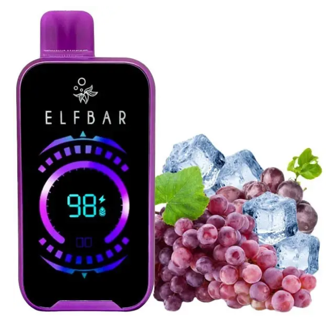 Одноразка ELF BAR RAYA D2 20 000 Grape Ice (Виноград лёд) : купить по ...