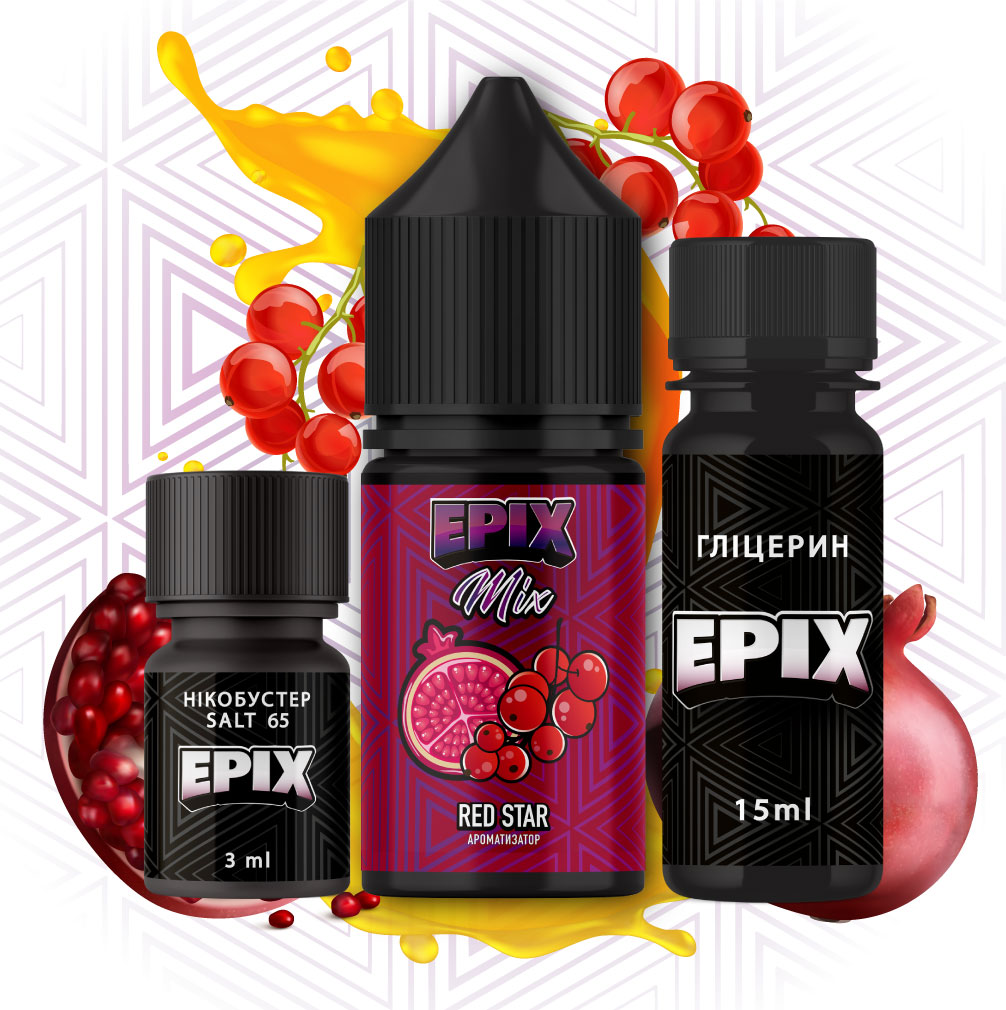 Набір Epix Mix Red Star (Гранат) 30 мл 65 мг: купити за низькою ціною в ...