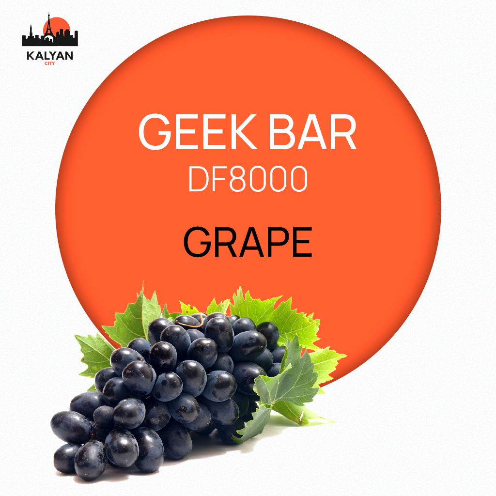 Geek Bar DF8000 Grape (Виноград): купить одноразовую сигарету Geek Bar ...