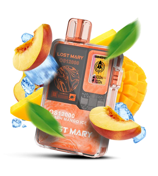 Одноразка Lost Mary OS12000 Peach Mango Ice (Персик Манго Лед): купить ...
