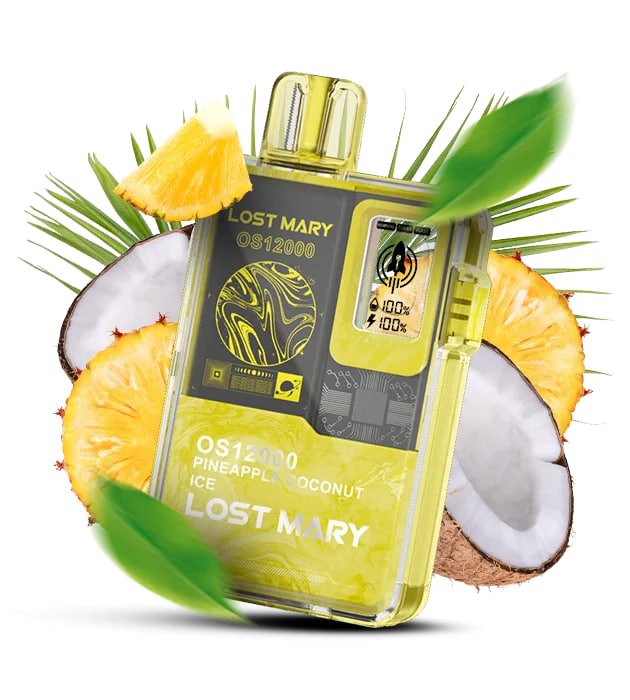 Одноразка Lost Mary OS12000 Pineapple Coconut Ice (Ананас Кокос Лед ...